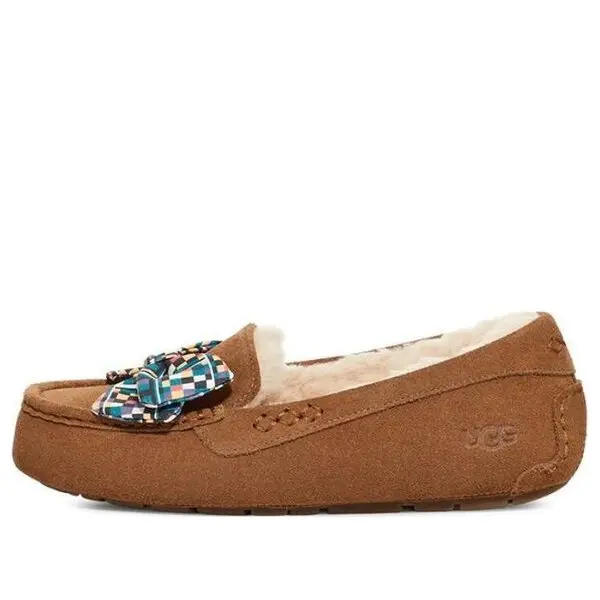 UGG Ansley Bow Slippers - Brown/blue