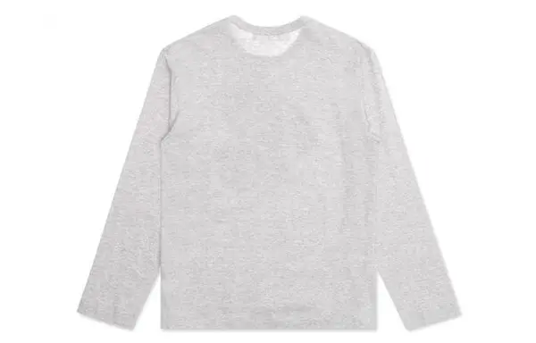 Play Comme Des Garcon Side Heart Long Sleeves Tee - Grey
