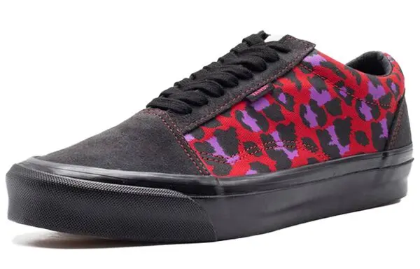 VANS Stray Rats X Vault Ua Old Skool Ns Og Lx "raven Racing Red - Black/red