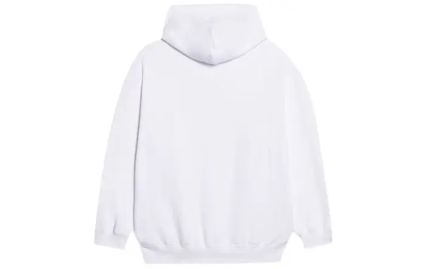 Balenciaga Copyright Logo Print Medium Fit Hoodie - White