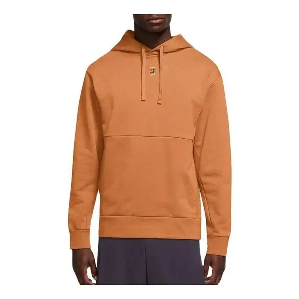 Nike Court Heritage Fleece Tennis Hoodie - Orange