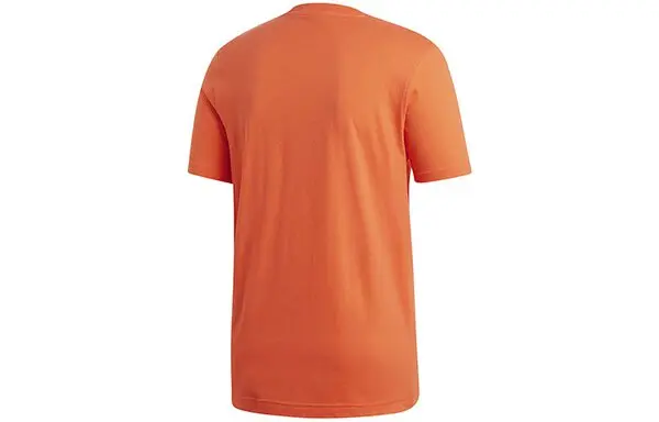 Adidas Originals Trefoil Chest Logo Sports Short Sleeve Orange Yellow - Orangeyellow