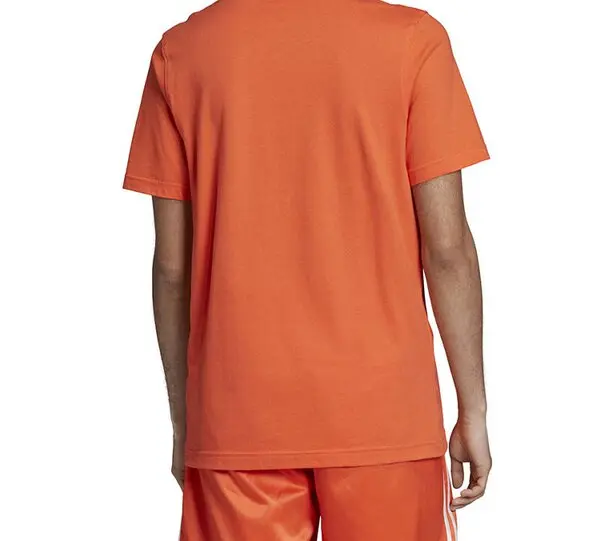 Adidas Originals Trefoil Chest Logo Sports Short Sleeve Orange Yellow - Orangeyellow