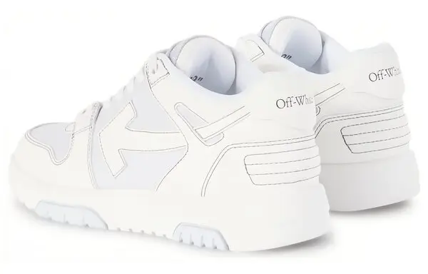 Off-White Out Of Office Leather Sneakers - Light Blue/white