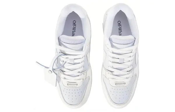Off-White Out Of Office Leather Sneakers - Light Blue/white