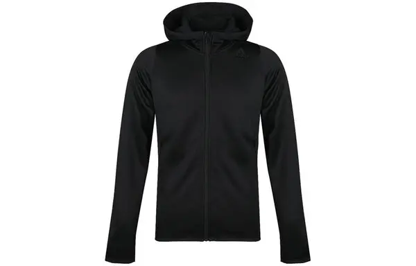 Adidas Back Classic Three Stripes Zipper Hooded Jacket