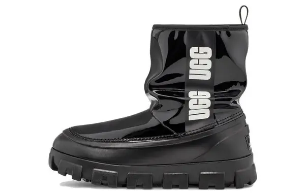 UGG Classic Brellah Mini Boot - Black/white