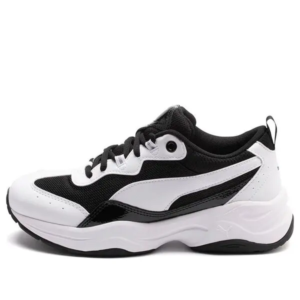 PUMA Cilia Patent Sneakers - White/black