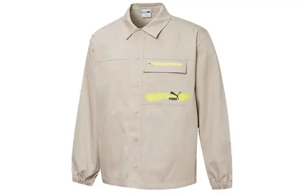 PUMA Logo Printing Loose Woven Lapel Jacket