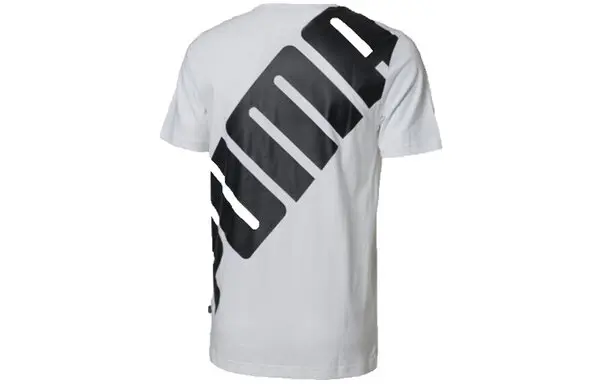 PUMA Short Sleeve Big Logo - White