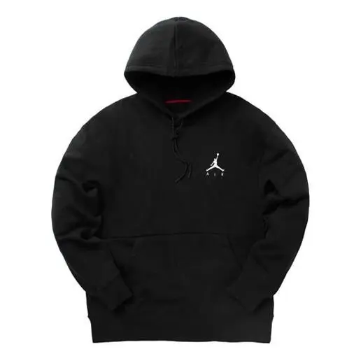 JORDAN Air Fleece Pullover Hoodie - Black