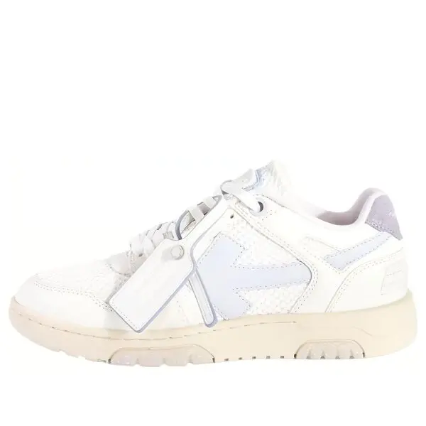 Off-White Slim Out Of Office Leather Sneakers - White/purple