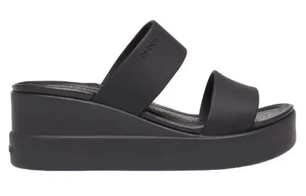 CROCS Brooklyn Double Strap Mid Wedge Slides