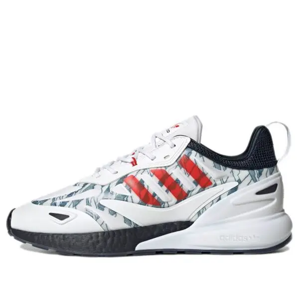 Adidas Originals Fc Bayern Zx 2k Boost 2.0 Sneakers - Cloud White/active Red/night Navy