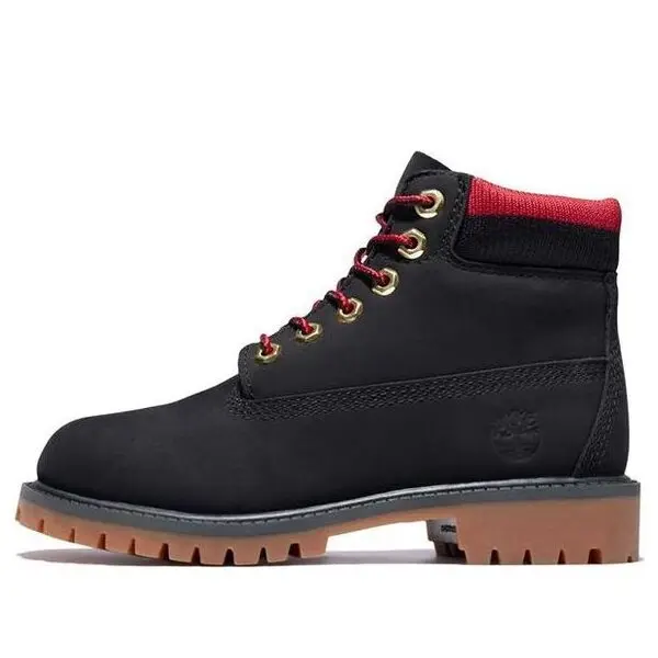 Timberland 6 Inch Premium Waterproof Lace-up Boots - Black/brown/red
