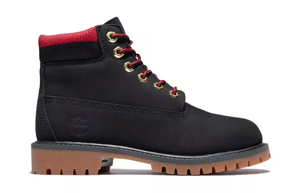Timberland 6 Inch Premium Waterproof Lace-up Boots - Black/brown/red