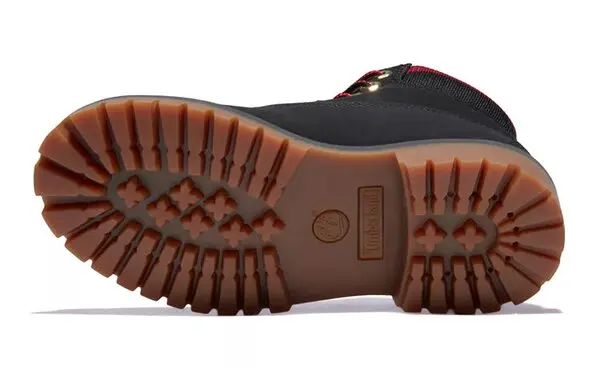 Timberland 6 Inch Premium Waterproof Lace-up Boots - Black/brown/red