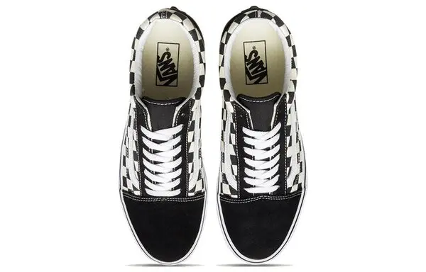 VANS Old Skool Gum Block Sneakers - Black/white/brown