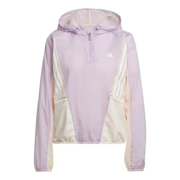 Adidas Hyperglam Hooded Track Top - Purple