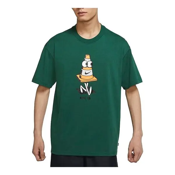 Nike Skateboard Entertainment Print Sports Crewneck Short Sleeve - Green