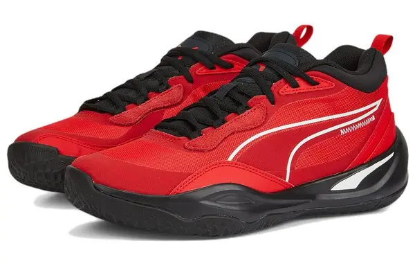 PUMA Playmaker Pro Basketball Sneakers - Black/red