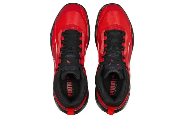 PUMA Playmaker Pro Basketball Sneakers - Black/red
