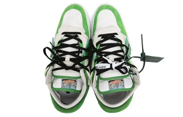 Off-White Out Of Office Low-top Sneakers - Green/white/black