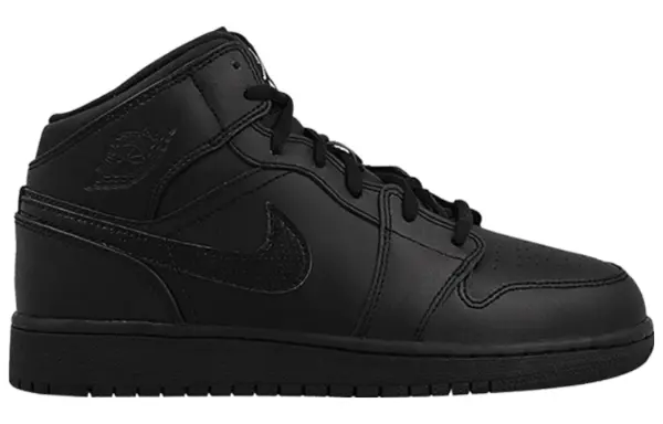 JORDAN Air 1 Retro Mid Sneakers - Black/white
