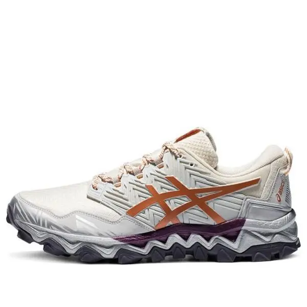 Asics Gel-fujitrabuco 8 Low Top Athletic Sneakers - White/gold