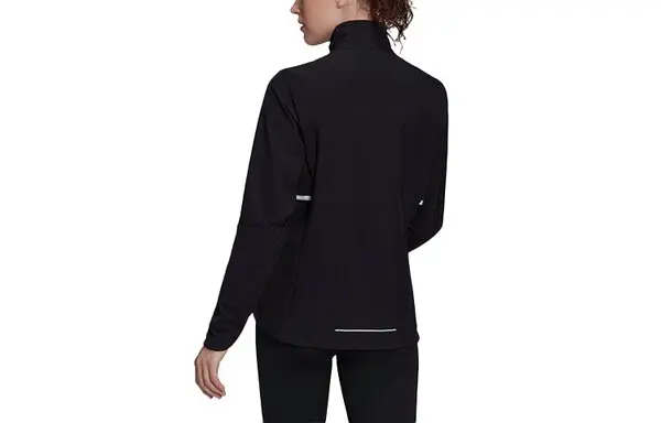 Adidas Logo Printing Stand Up Collar Zip Up Long Sleeve Jacket