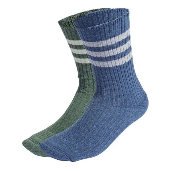 Adidas 3-stripes Lounge Crew Socks Set Of Two - Default Colorway