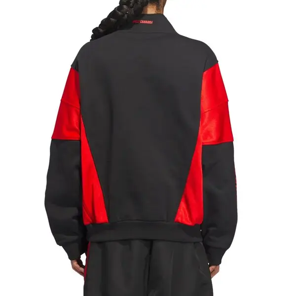 Adidas X Willy Chavarria Watsonville Sweatshirt 'black Red - Black/red