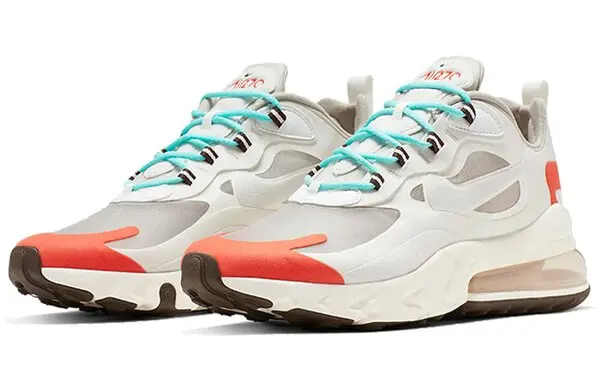 Nike Max 270 React "mid-century Art" Sneakers - Creamyellow/light Silvergrey