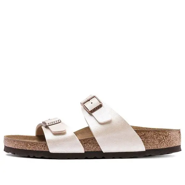 BIRKENSTOCK Sydney Birko-flor Sandals With Buckled Straps - White