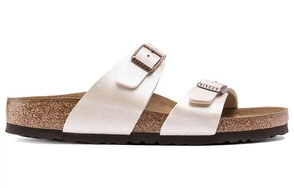 BIRKENSTOCK Sydney Birko-flor Sandals With Buckled Straps - White