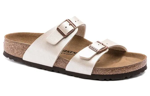 BIRKENSTOCK Sydney Birko-flor Sandals With Buckled Straps - White