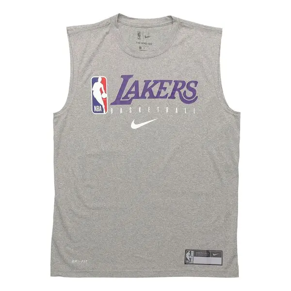 Nike Nba La Lakers Basketball Sleeveless Jersey - Grey