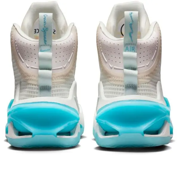 Nike Zoom Gt Jump Basketball High Top Sneakers - Cream/white/blue