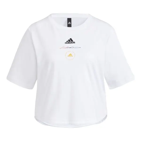 Adidas Graphic Print T-shirt - White/black