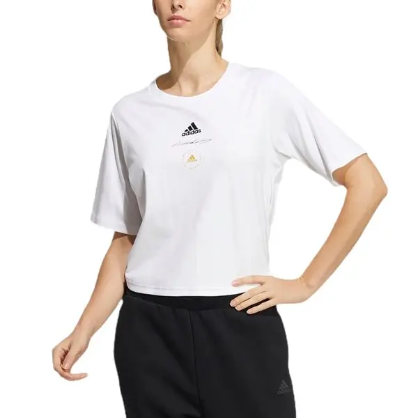 Adidas Graphic Print T-shirt - White/black