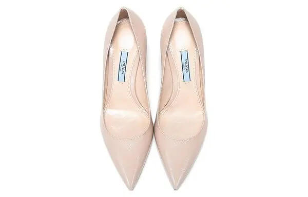 Prada Pointed Saffiano Leather Heels