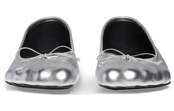 Balenciaga Anatomic Ballerina Shoes In Shiny Soft Sheepskin