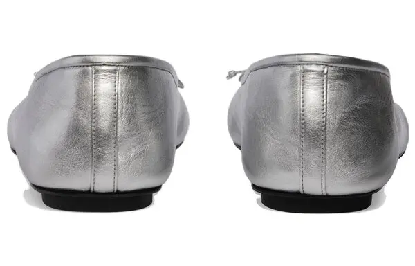 Balenciaga Anatomic Ballerina Shoes In Shiny Soft Sheepskin