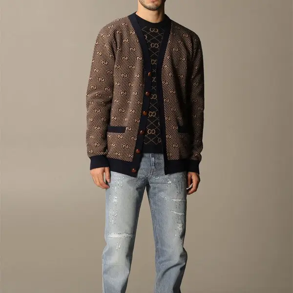 Gucci Monogram Knit Cardigan