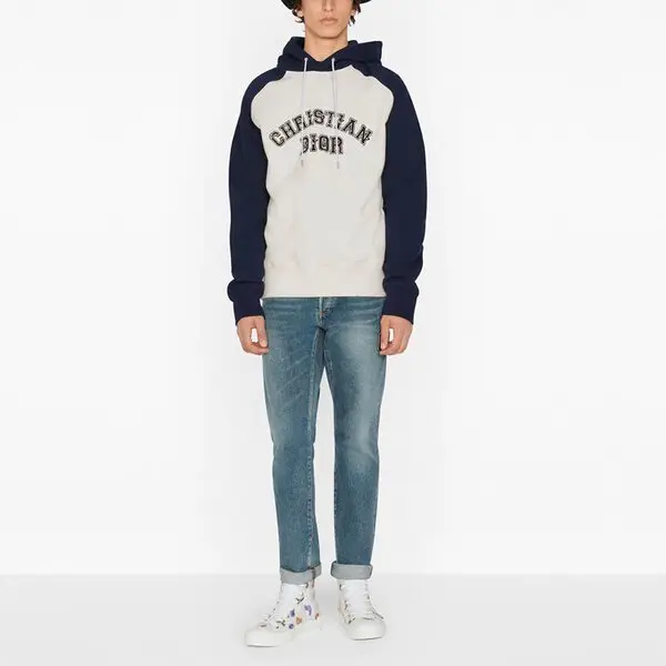 Dior X Peter Doig Fw21 Logo Long-sleeved Hoodie