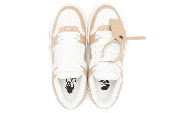 Off-White Out Of Office Low-top Sneaker - Tan/white