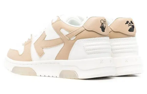 Off-White Out Of Office Low-top Sneaker - Tan/white