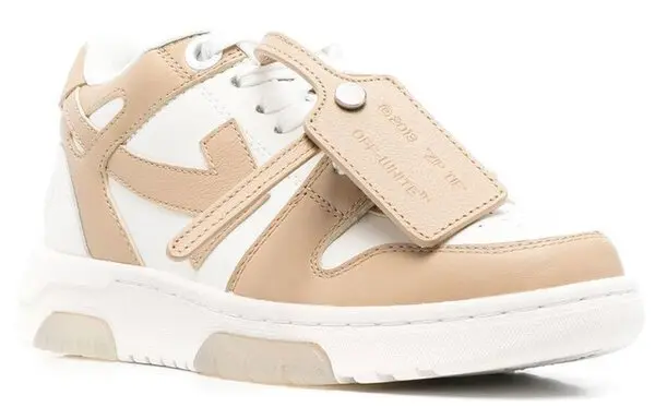 Off-White Out Of Office Low-top Sneaker - Tan/white