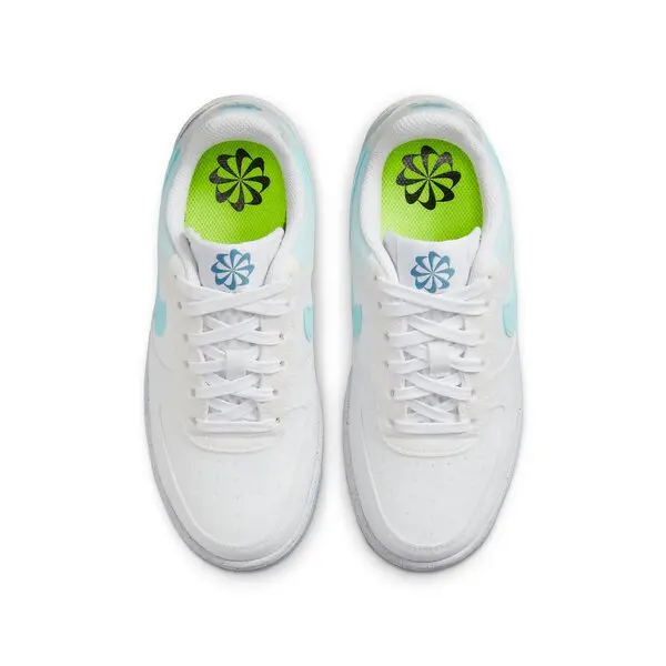 Nike Force 1 Crater Low Top Sneakers - White/blue