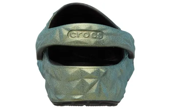 CROCS Classic Iridescent Geometric Clog - Green/black